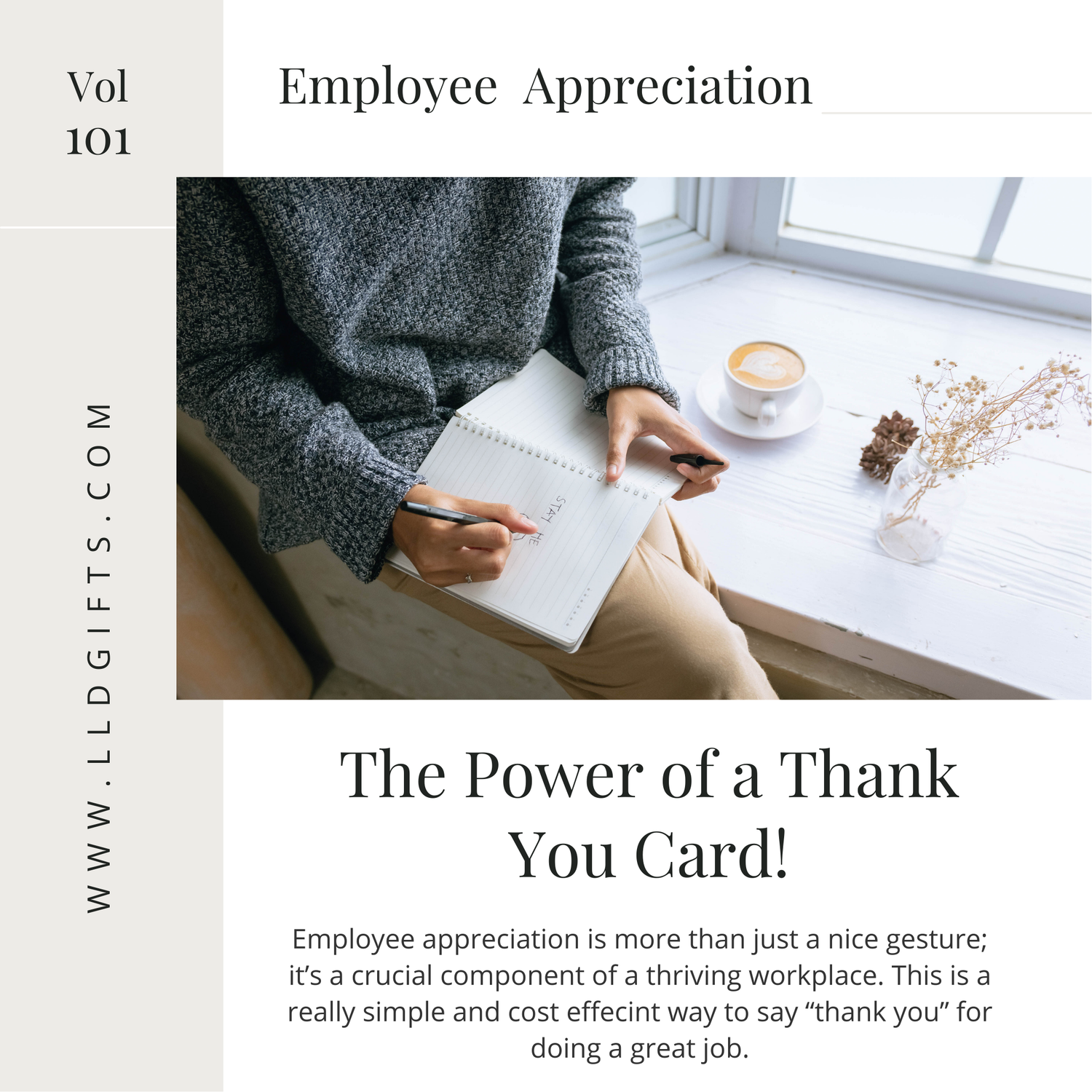 Employee Appreciation: The Power of a Thank You Card – LLD Gifts ...